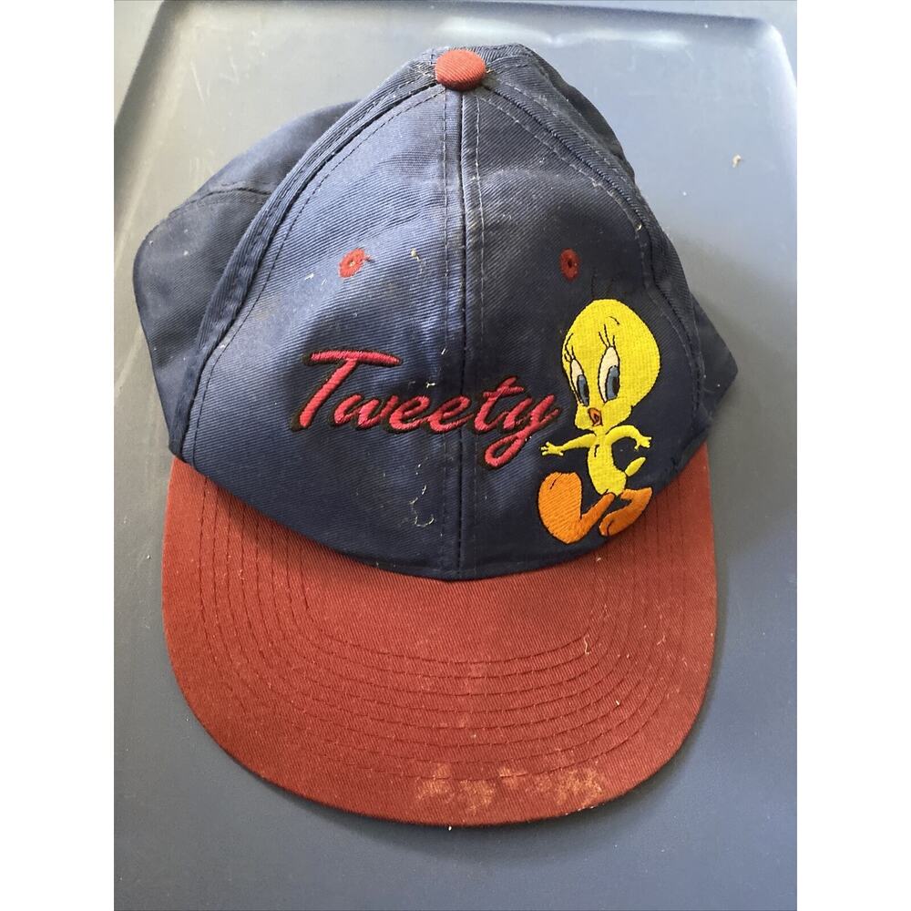 Vintage Hat Looney Tunes Tweety Bird Snapback Cap 199… - Gem
